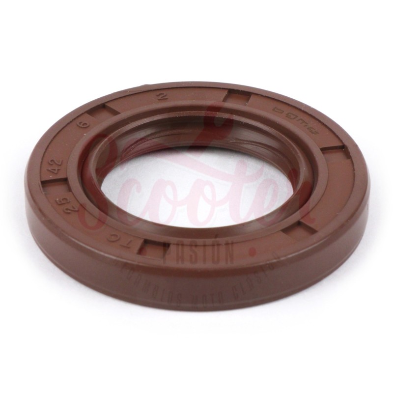 Retén 25x42x6 Viton BGM PRO cigüeñal lado volante exterior Lambretta LI ...